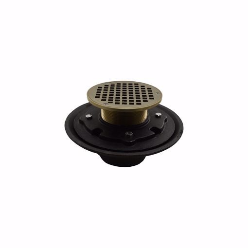 4" Heavy Duty No Hub Floor Drain/Shower Drain with 10" Pan and 6 ...